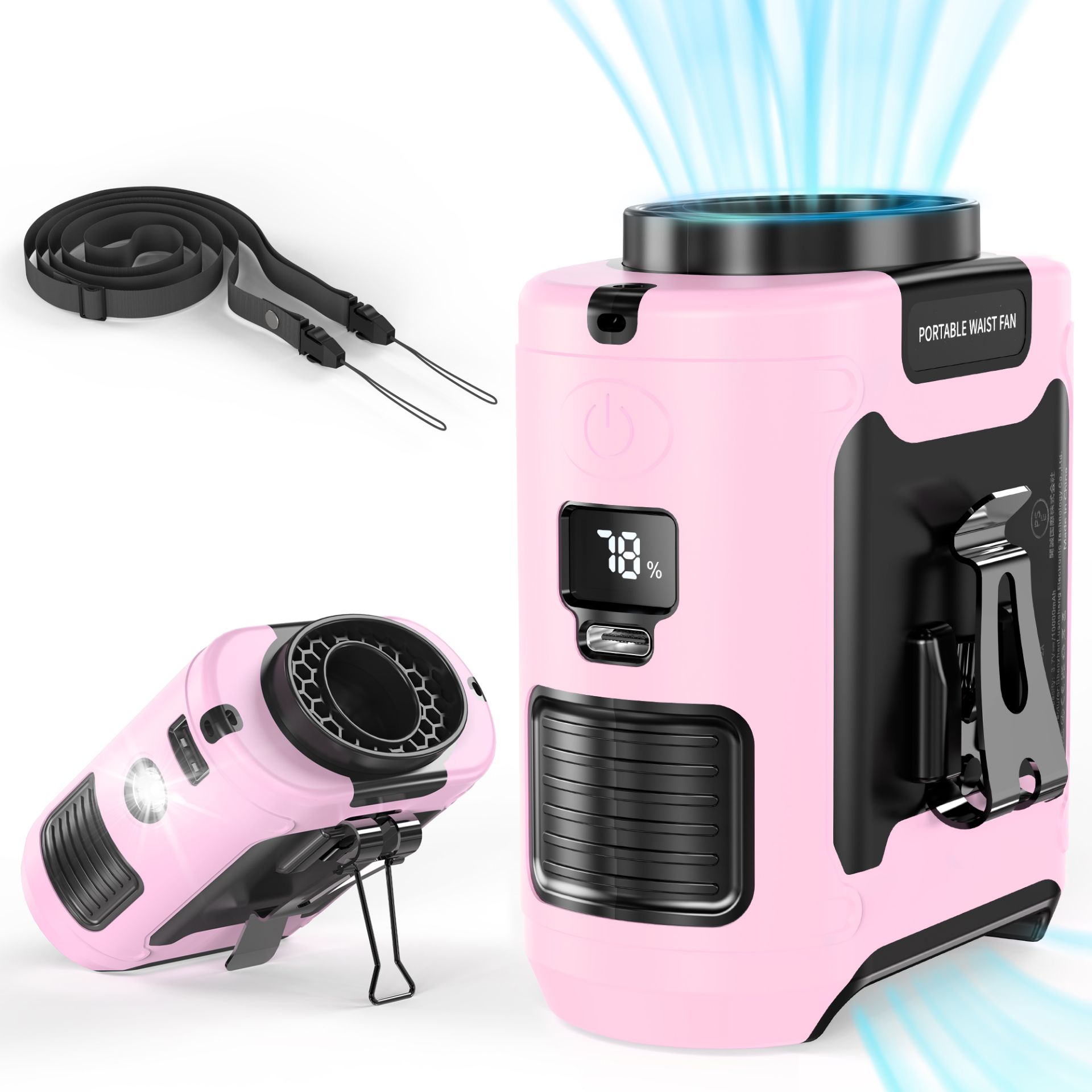 K50 10000mah Portable Waist Fan - Amacool